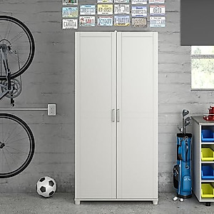 SystemBuild Callahan 36" Utility Storage Cabinet in White