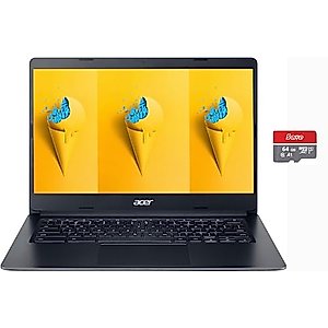 acer Chromebook 314 for Student and Business, 14" FHD Touch IPS, Intel UHD Graphics 600, Intel Celeron N4020, 4GB RAM, 128GB Storage(64GB eMMC + 5ave 64GB Flash Memory), Chrome OS, WiFi 5, Black