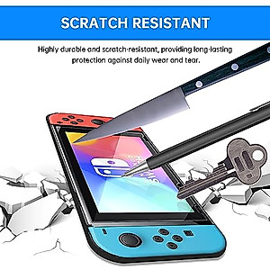 avakot 3 Pack Screen Protector for Switch Nintendo 6.2 Inch 2017 | Scratch Resistant Touch Sensitive Tempered Film for Switch Nintendo | Anti-Fingerprint Tempered Glass Screen Protector for Switch