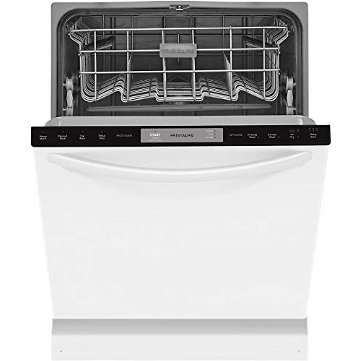 Frigidaire FFID2426TW 24 Energy Star Certified Built-In Dishwasher with OrbitClean Spray Arm Heated Dry 4 Cycles Delay Start and 14 Place Settings in White