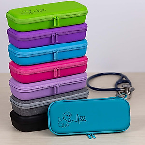 ButterFox Stethoscope Case For Nurses with Divider and ID Slot for Littmann Classic III, Cardiology IV Diagnostic, MDF and More Stethoscopes, Pocket for Nurse Accessories (Teal Green)