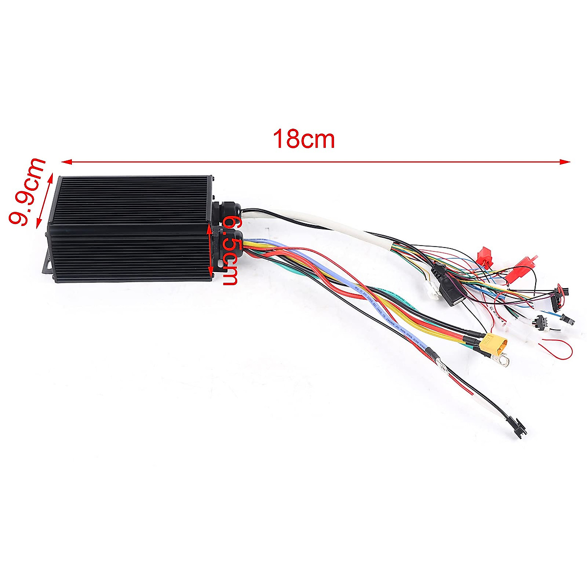 ZAWAYINE E-Bike Electric Bicycle Sine Wave Sabvoton Controller 45A 36-72V 1000-2000W, Ebike Controller Kit