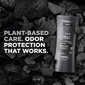 DOVE MEN + CARE Antiperspirant Deodorant Charcoal 4 Count Antiperspirant Natural Inspired Deodorant for Men 2.6 OZ