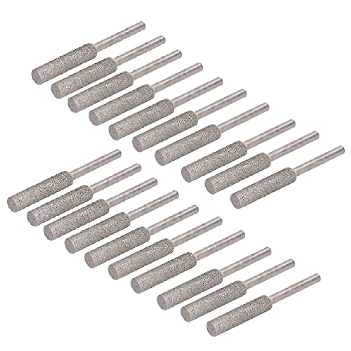 20Pcs Chainsaw Sharpener Kettingzaag Slijper,Valve Lapping Tool File Emery Chainsaw Sharpener Burr Electrical Chain Saw Sharpening Bits (5.5mm)