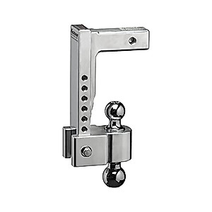 Fastway Flash 42-00-2900 E Series Adjustable Aluminum Ball Mount with 10 Inch Drop, 2 Inch Shank, and Chrome Plated Balls