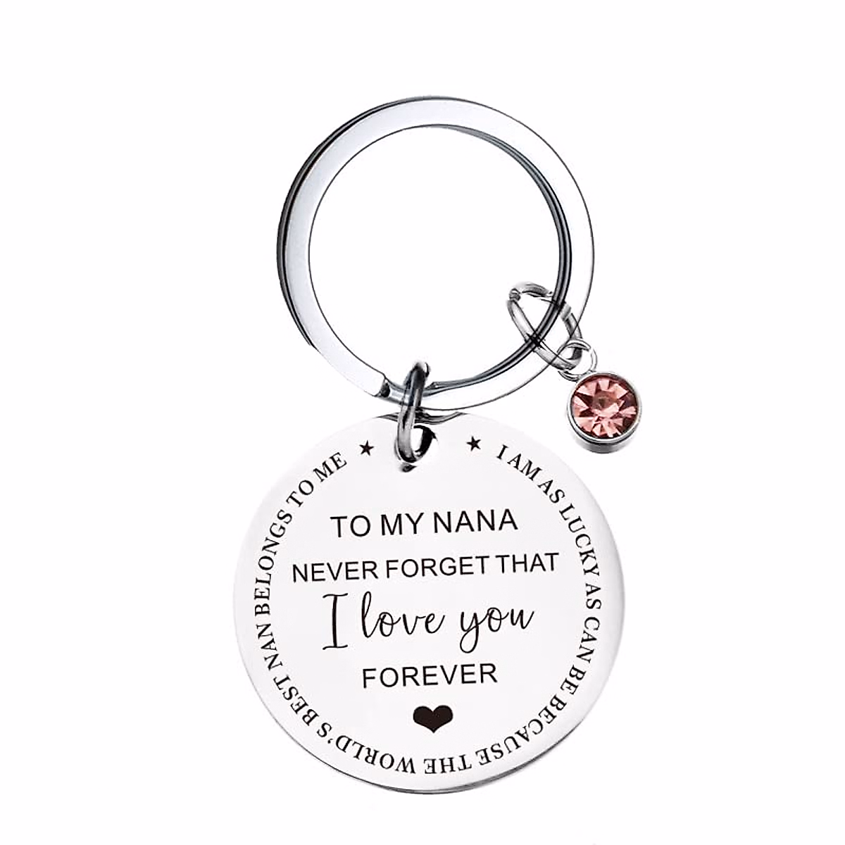 ZYALTFDC Nana Gifts from Grandkids Mother's Day Gifts Keychain Gift for Nana from Grandchildren Keyrings Gifts for Grandma Christmas Birthday Gifts for Nana I Love You Gifts for Her Grandmother