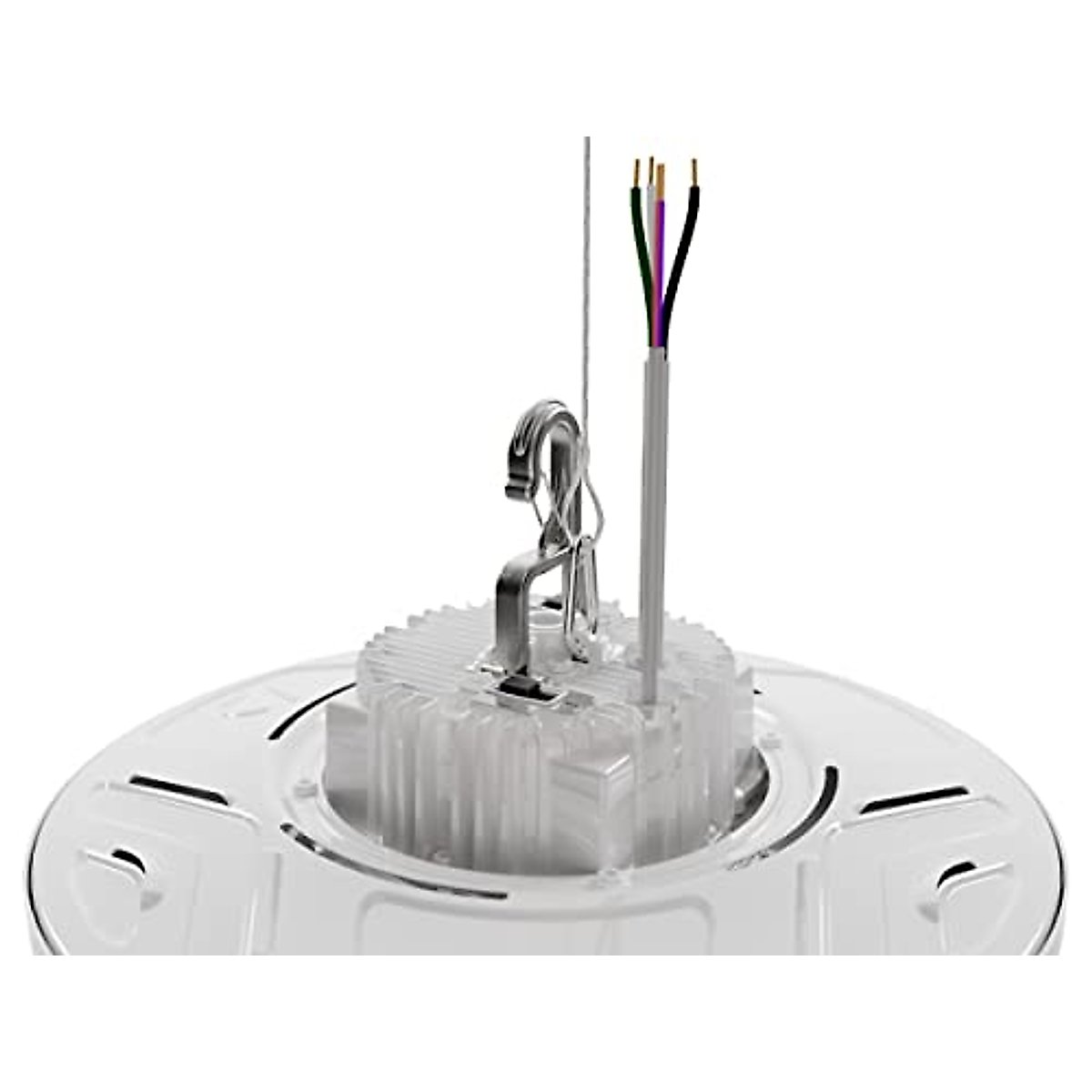 Lithonia Lighting CPRB ALO13 UVOLT SWW9 80CRI DBL LED Round High Bay with Switchable Color Temperature and Adjustable Light Output Switch, Multi-Volt 120-347V, 13-inch, Black
