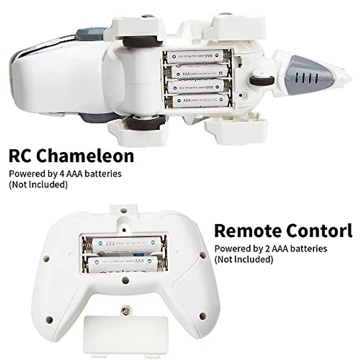 PWTAO Remote Control Chameleon Toy Realistic Animal Infrared RC Chameleon Fake Chameleon Toys Electric Toys Party Favors Party Supplies Halloween Pranks Joke for Kids Adults Gift