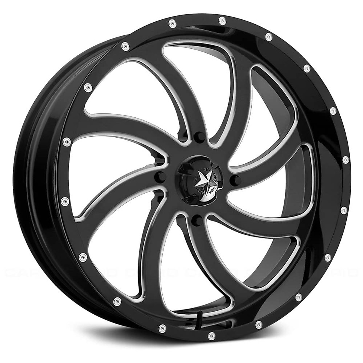 MSA Offroad Wheels MA36 18X7 4X137 G-BLK MILL 00MM - M36-018737M