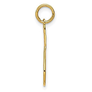 IceCarats 14K Yellow Gold Racquet Necklace Tennis Charm Sports Pendant Only