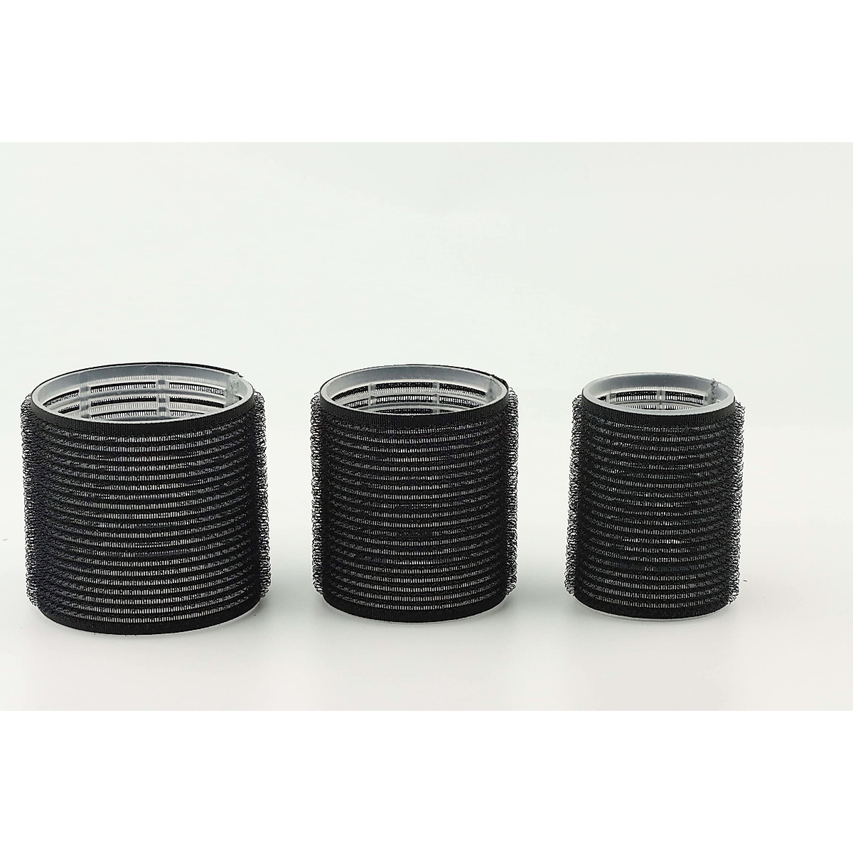 Hair Roller Set, Velcro Rollers, Jumbo Self-Grip 18pcs, 2.5in, 2in, 1.5in, No- Crease Hair Clips, Universal Roller Clips, Big Blowout Look