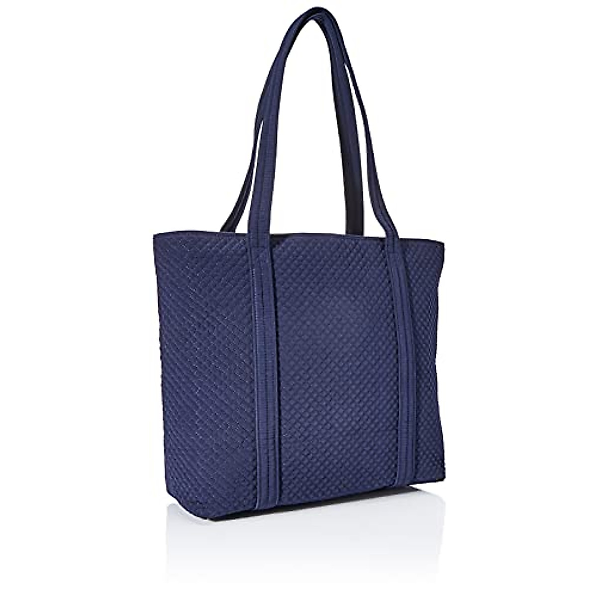 Vera Bradley Women's Microfiber Vera Tote Bag, True Navy, One Size