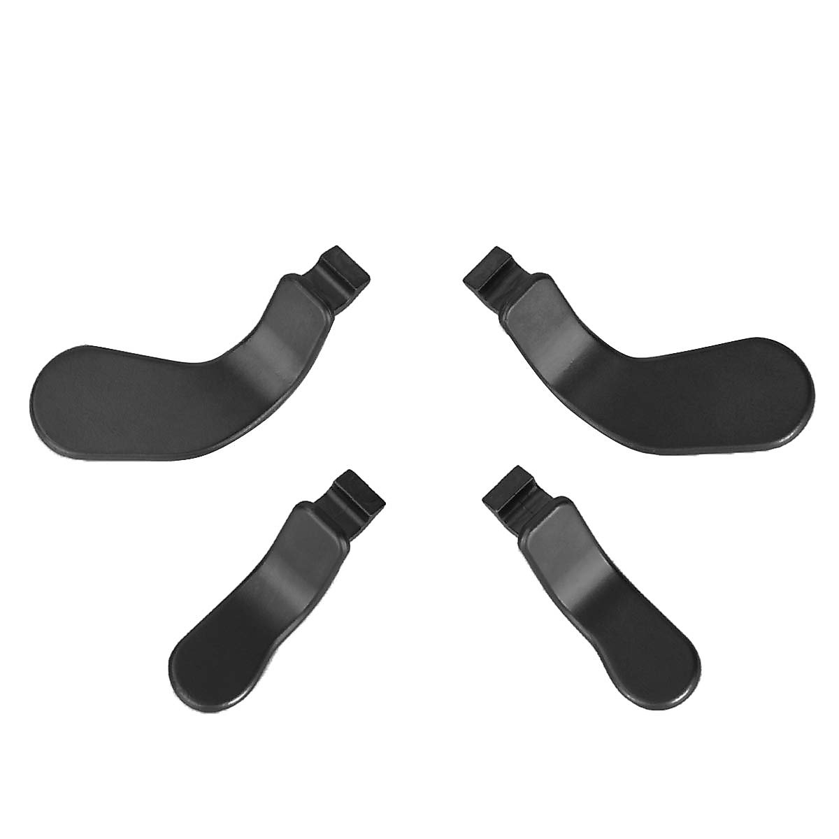 4 PCS Metal Paddles, Back Hair Trigger Locks Replacement Parts for Xbox One Elite Series 2 Controller/Elite Series 1 Controller/Elite 2 Core Controller(Black)