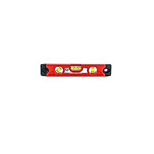 Kapro - 227 Toolbox Level - 9-Inch - for Leveling and Measuring - Features V-Groove, Magnet Strip, Rubber End Caps, and Colored Vials