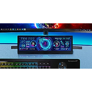 EDIY 12.6 Inch Mini Screen 515x1920 IPS Strip Display USB HDMI LCD HD Sub Screen Aida64 Monitor for Raspberry Pi 4 3 2 Windows HDR