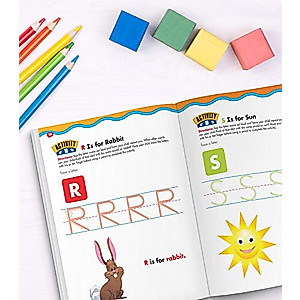 Trace Letters Handwriting Workbook, Alphabet and Basic Vocabulary Activity Book for Kindergarten and Preschool Learning (Big Skills for Little Hands®)