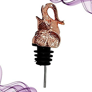 Yarnow Elephant Wine Pourer, Animal Wine Pourer Liquor Pour Spouts Bottle Pourer for Christmas for Bar Party Restaurant (Rose Gold)