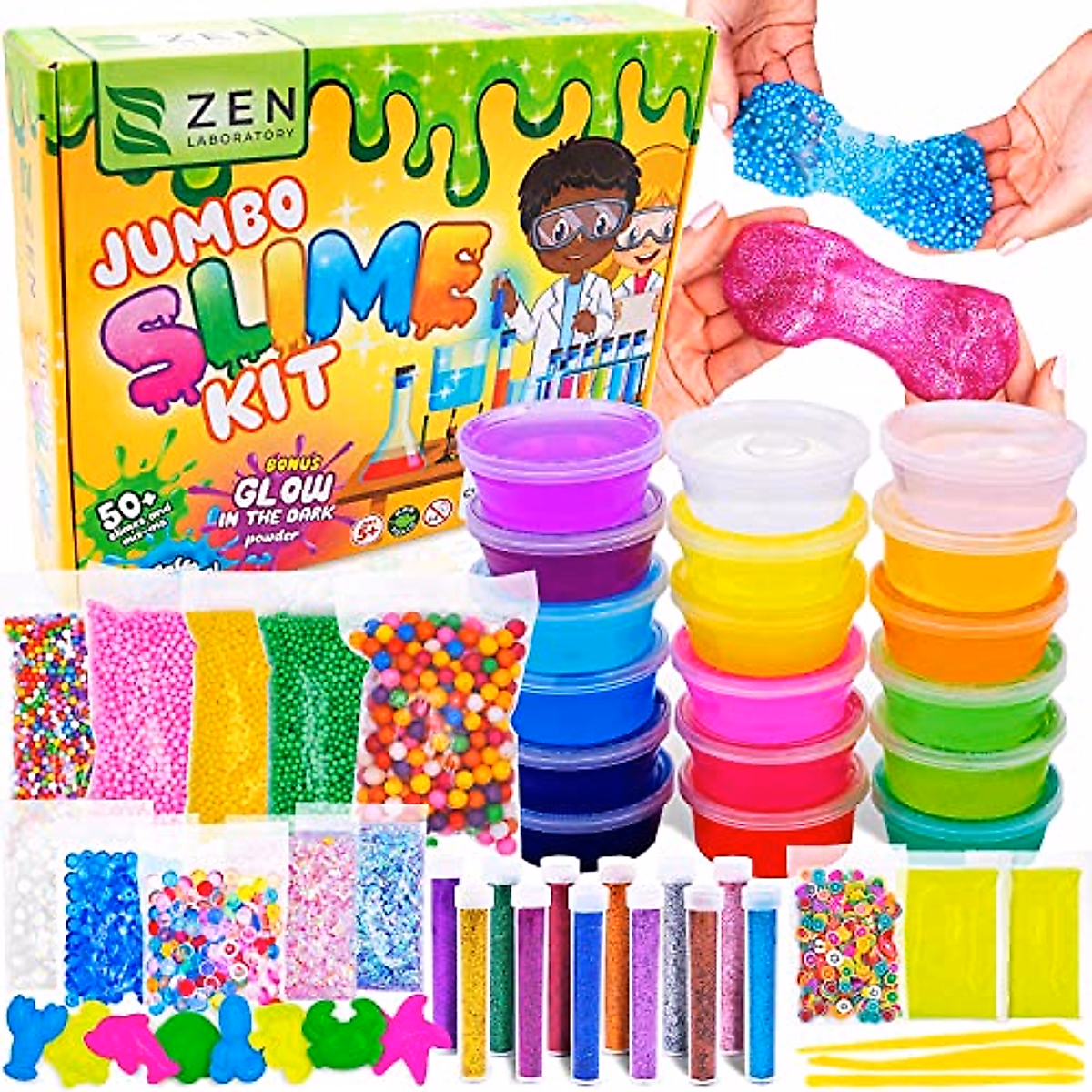 Ultimate Slime Kit for Girls 10-12 for Kids | Perfect Toys for Girls 7-12 Years Old | Complete DIY Slime Making Kit | Slime for Kids and Boys | Christmas Party Favors