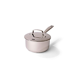 Alva Maestro Stainless Steel Saucepan with Lid Non Toxic Induction Compatible 2 Qt 6.3" PFAS, PFOA & PFTE Free, for Cooking Pan Set, Induction Safe, Add to Your Pots and Pans Set Cookware