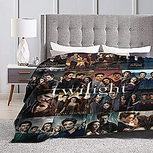 Flannel Throw Blanket for Couch Sofa or Bed Soft Cozy Plush Fuzzy Flannel Blankets All Seasons 50"x40"