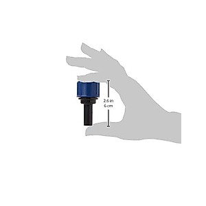 Raindrip R325C 3/4-Inch Hose Thread Swivel to 1/4-Inch Tubing Adaptor, Black, Blue