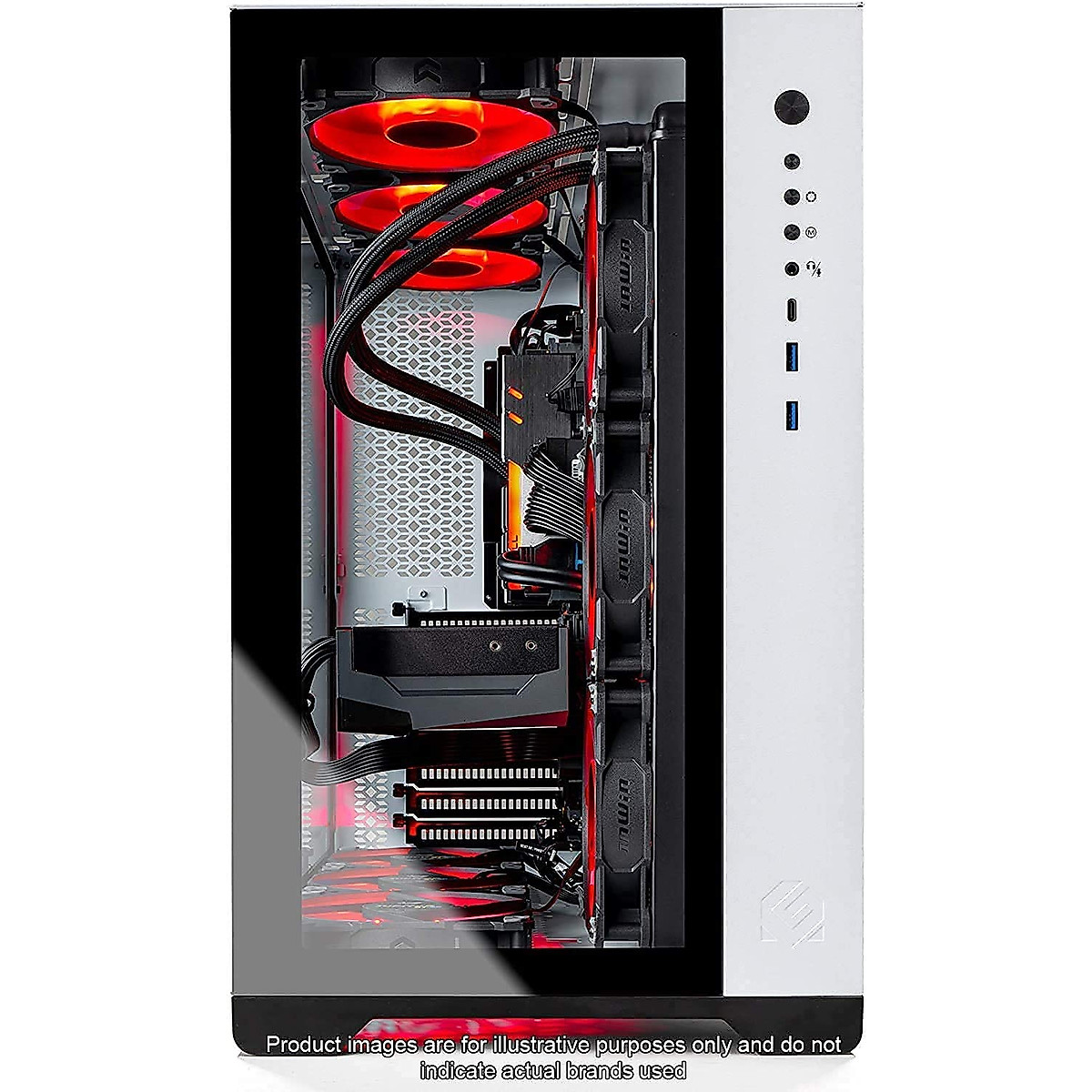 Skytech Prism II Gaming PC Desktop – AMD Ryzen 7 5800X 3.8 GHz, NVIDIA RTX 3080, 1TB NVME Gen4 SSD, 16GB DDR4 RAM 3200, 850W Gold PSU, 360mm AIO, 11AC Wi-Fi, Windows 11 Home 64-bit