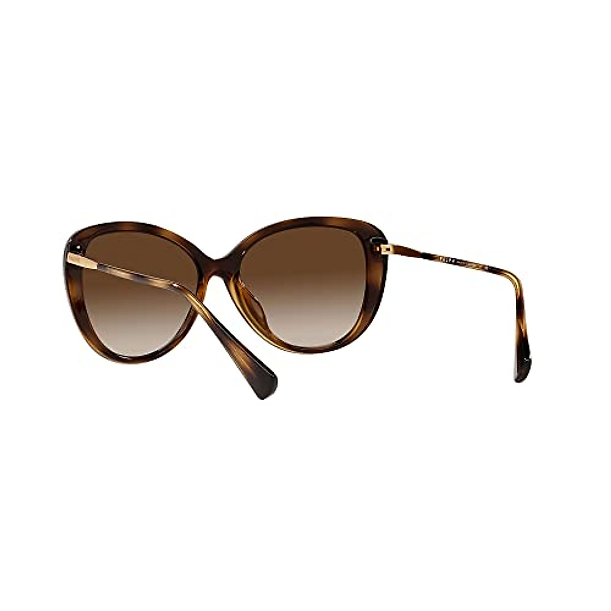 Ralph by Ralph Lauren Women's RA5288U Universal Fit Butterfly Sunglasses, Gradient Brown, 57 mm