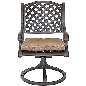 Cast Aluminum Patio Dining Set Nassau 11 Piece Outdoor Furniture with 46"x120" Rectangle Table