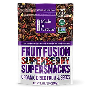 Made In Nature Superberry Fruit Fusion, 24 oz - Organic Fruit and Nut Trail Mix
