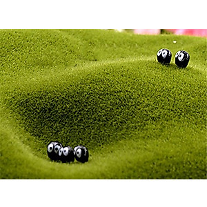 Kimkoala Fairy Garden Decoration Crafts, 8Pcs Mini Cute Resin Soot Figures Black Briquettes Figurines for Fairy Garden Decoration Supplies Miniature Micro Gnome Terrarium Ornament