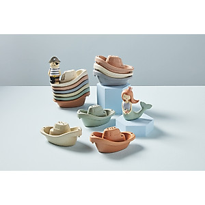 Mud Pie Children's Stacking Boat Set, Mermaid