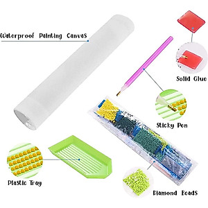 LXTONG Angel Baby Diamond Art Kit 5D Full Round Drill Diamond Art Winged Baby DIY Paint by Numbers Baby Crystal Rhinestones Diamond Painting for Beginner Adults Living Room Decor (16X12 inches)