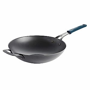 Tramontina 12.5” Carbon Steel Pre-Seasoned Wok 12.5 in 31.7 cm