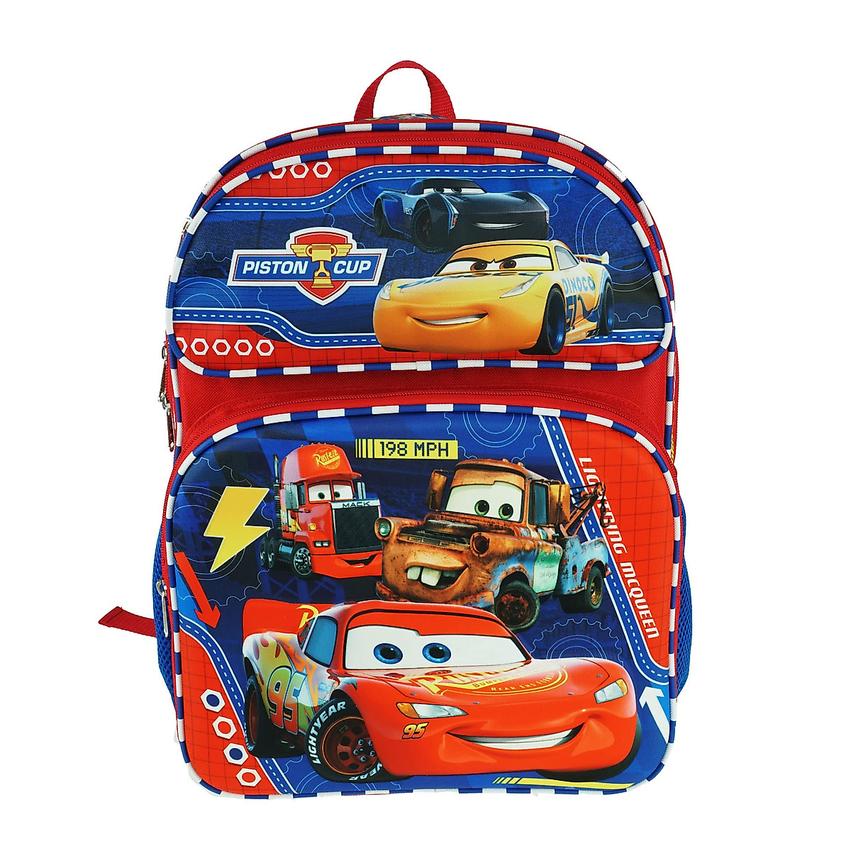 Ruz Disney Cars Large 3-D EVA Molded 16 Inch Backpack