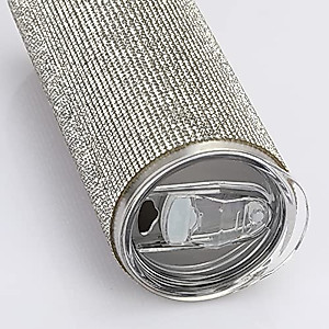 Diamond Bottle with Stainless Steel Straw - Excellent Gift for Women Girl - 20 Oz Diamond Studded Glitter Water Bottle with 1 Pcs Straw Brush - Leak-Proof Insulated Coffee Cup