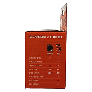 KT TAPE PRO Synthetic Elastic Kinesiology 20 Pre-Cut 10-Inch Strips Therapeutic Tape, Stealth Beige (2 Pack)