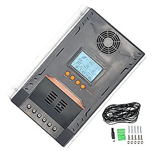 Wene K100 MPPT Solar Controller, 100A Solar Panel Charging Regulator with Screw for Outdoor Monitoring for Communication Base Station