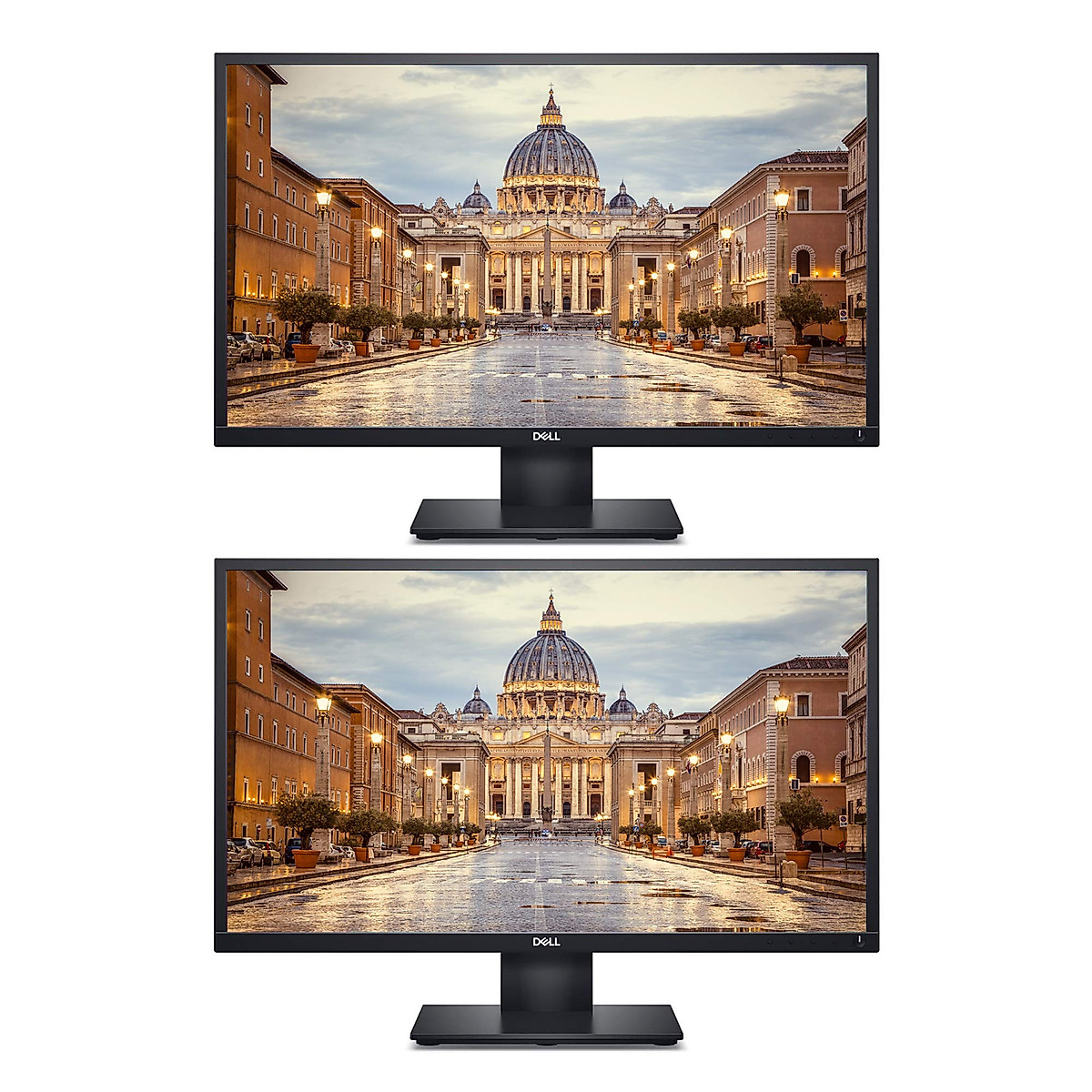 Dell E2420H 24 Inch FHD (1920 x 1080) LED Backlit LCD IPS Monitor with DisplayPort - VGA Ports 2-Pack (25WFD)