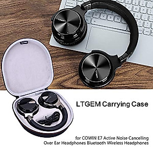LTGEM Hard Travel Case for Silensys E7 / COWIN E7 / Sony WH-CH700N / WH-CH710N and Sony XB950B1/ MOVSSOU E7 / Tapela E7 / Audonia E7 Active Noise Cancelling Bluetooth Headphones