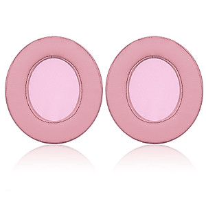 JECOBB Replacement Ear Cushion Cover with Protein Leather & Memory Foam for Razer Kraken X, Kraken X Ultralight, Kraken X Lite Headphone ONLY – Oval ( Pink )