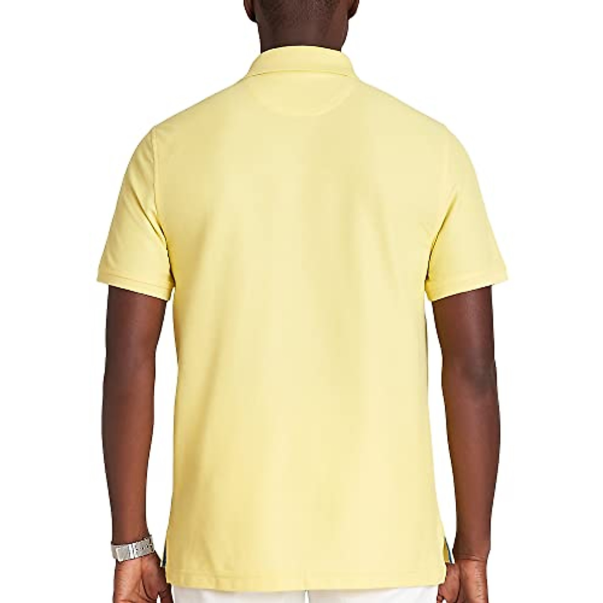 IZOD Mens Solid Advantage Performance Polo Shirt Large Yellow
