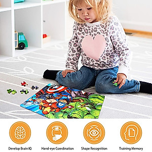 LELEMON Puzzles for Kids Ages 4-8,100 Piece Puzzles for Kids in a Metal Box, Educational Kids Puzzles Jigsaw Puzzles 100 Piece Puzzle Games Puzzle Toys Childrens Puzzles for Girls and Boys