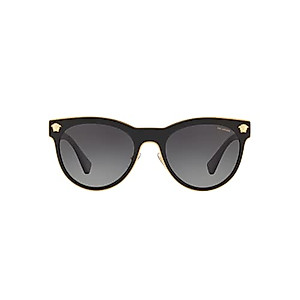 Versace Woman Sunglasses, VE 2198 Black Lenses Metal Frame, 54mm