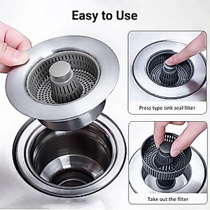 3-in-1 Stainless Steel Sink Aid,And no more stinky kitchen (1PC)