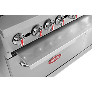 Kratos Commercial Gas Range and Oven - 10 Burners and 2 Full Sized Ovens, Liquid Propane Powered, 360,000 Total BTU Output, 60"W, (29Y-045-LP)