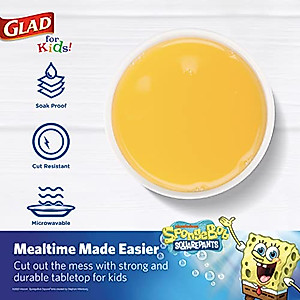 Glad for Kids 9oz Spongebob Squarepants Paper Cups, 120 Ct-Disposable Paper Cups with Spongebob and Patrick Design for Kids, Blue-Heavy Duty Paper Cups-Spongebob Cups, SpongeBob Drinking Cups