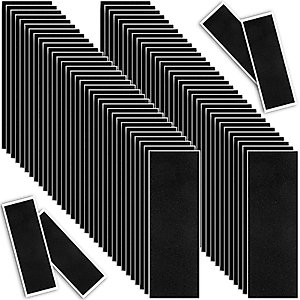 100 Pcs Fingerboard Foam Grip Tape Black Fingerboard Grip Tape 110 mm x 36 mm Fingerboard Deck Grip Tape Fingerboard Stickers Skateboard Foam Grip Tape for Fingerboards