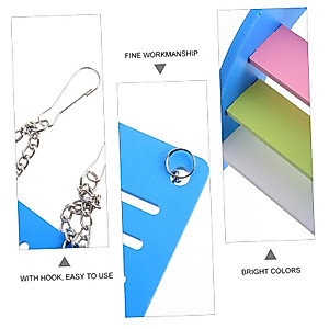 6 Pcs Hamster Seesaw Small Pets Seesaw Small Pets Rainbow Bridge Small Pets Play Toy Hamster Rainbow Bridge Pet Rainbow Bridge Hamster Swing Climb Toy Hamster Wood Toy