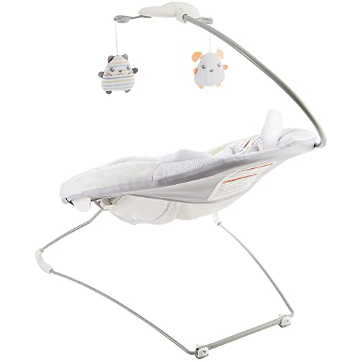 Fisher-Price Sweet Snugapuppy Deluxe Bouncer, portable bouncing baby seat with overhead mobile, music, and calming vibrations [Amazon Exclusive]