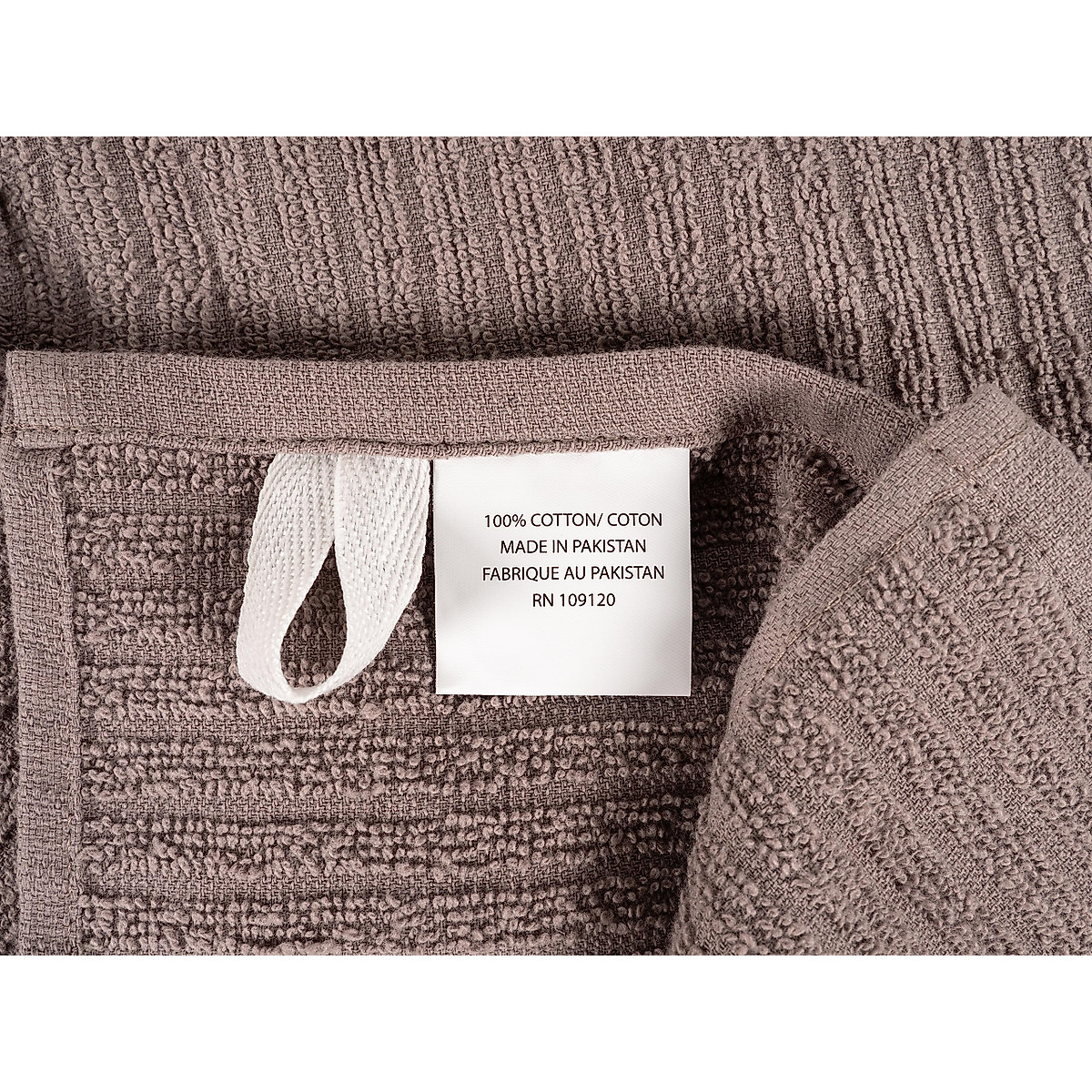 KAF Home Chelsea Assorted Kitchen Towel - Set of 10-18 x 28 Inches - Mixed Flat and Terry Dish Towels (Gray)